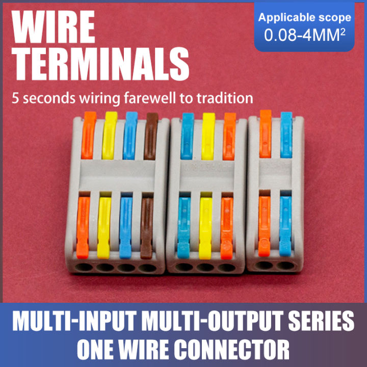 Lever Nut Electrical Wire Cable Connector Block-Clamp Terminal Splice ...