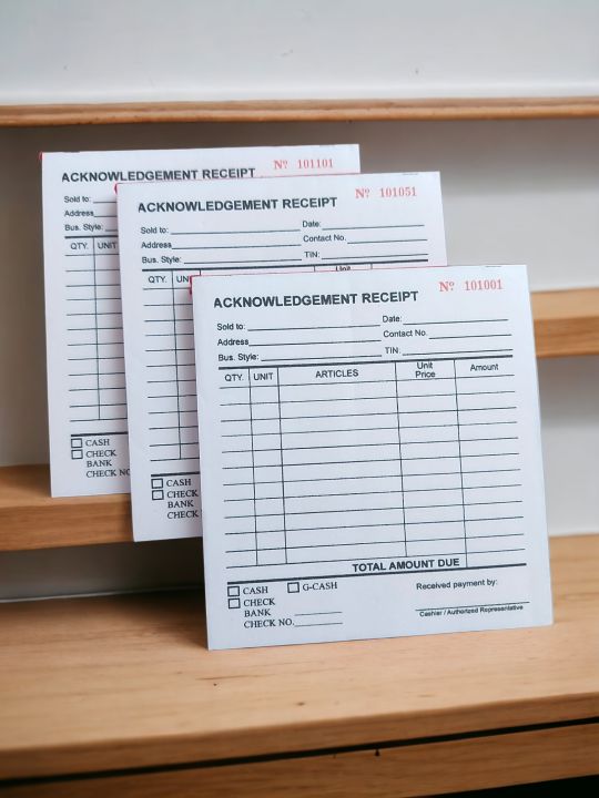 ACKNOWLEDGEMENT RECEIPT - CARBONIZED-DUPLICATE-GENERIC RECEIPT-50 ...