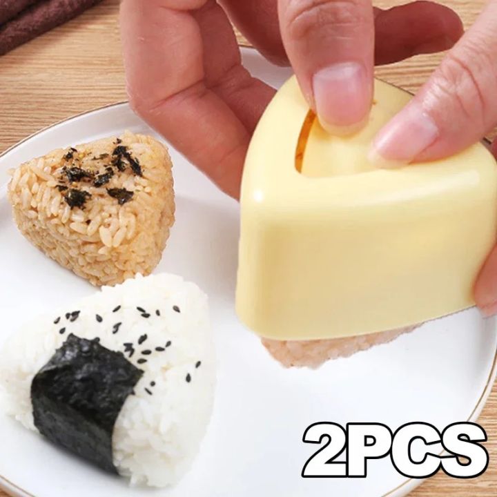 1/2Pcs Triangular Plastic Sushi Mold Onigiri Rice Ball Food Press Maker ...