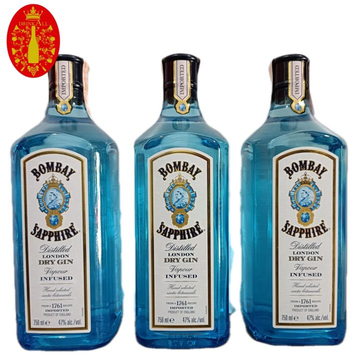 Bombay Sapphire London Dry Gin 750ml (England) 3 bottles | Lazada PH