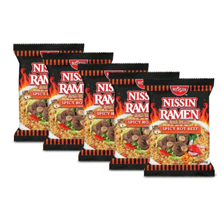 Nissin Ramen Spicy Hot Beef Flavor ( 62g x 5s ) | Lazada PH