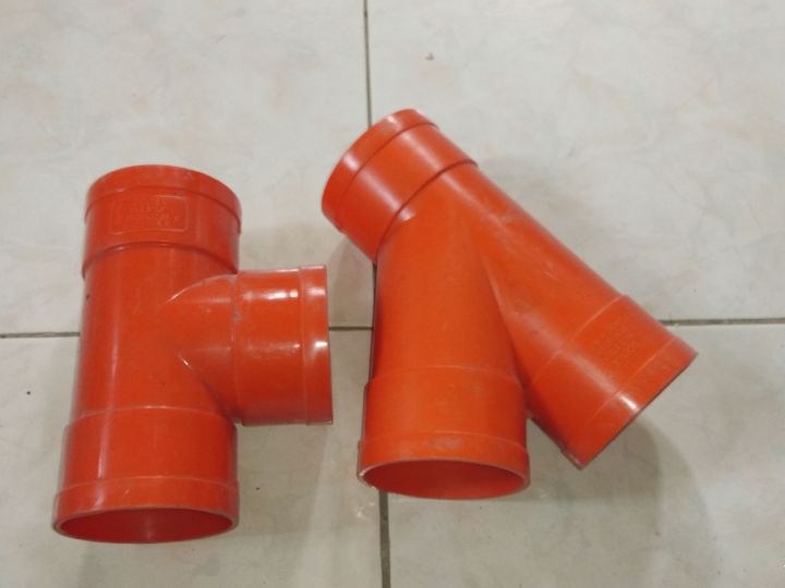 PVC Orange Tee Wye 3" Random Brand | Lazada PH