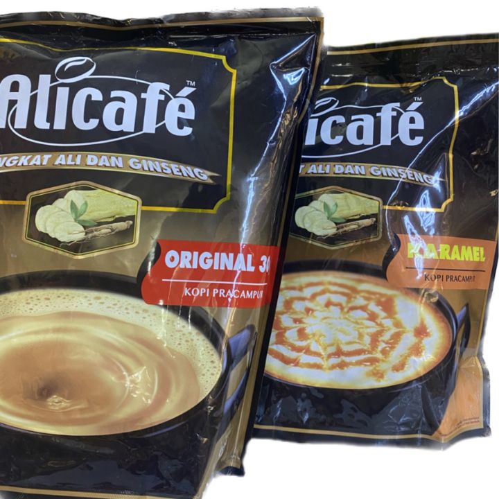 [AliCafé] Coffee Kopi Original & Caramel + Tongkat Ali & Ginseng (20pkt ...