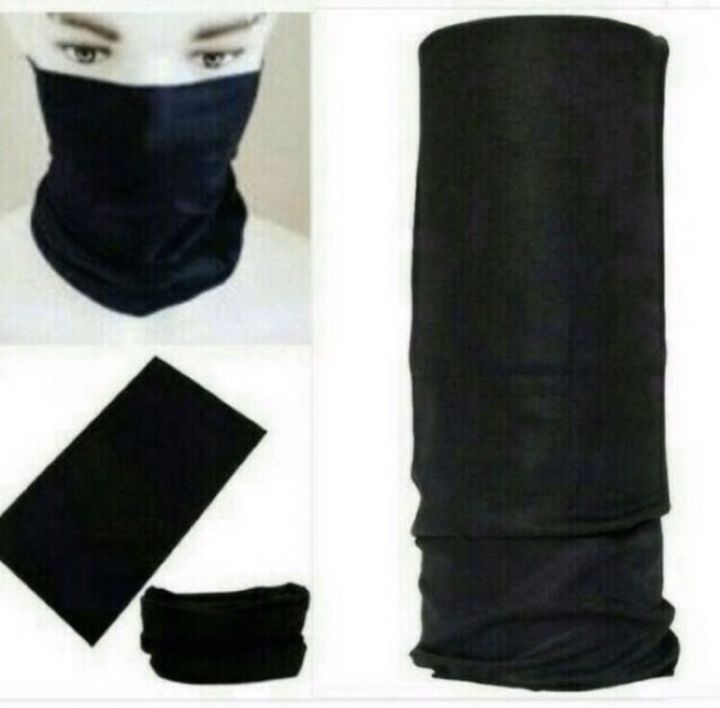 Buff / Baff bandana warna hitam dikirim dari Balikpapan | Lazada Indonesia