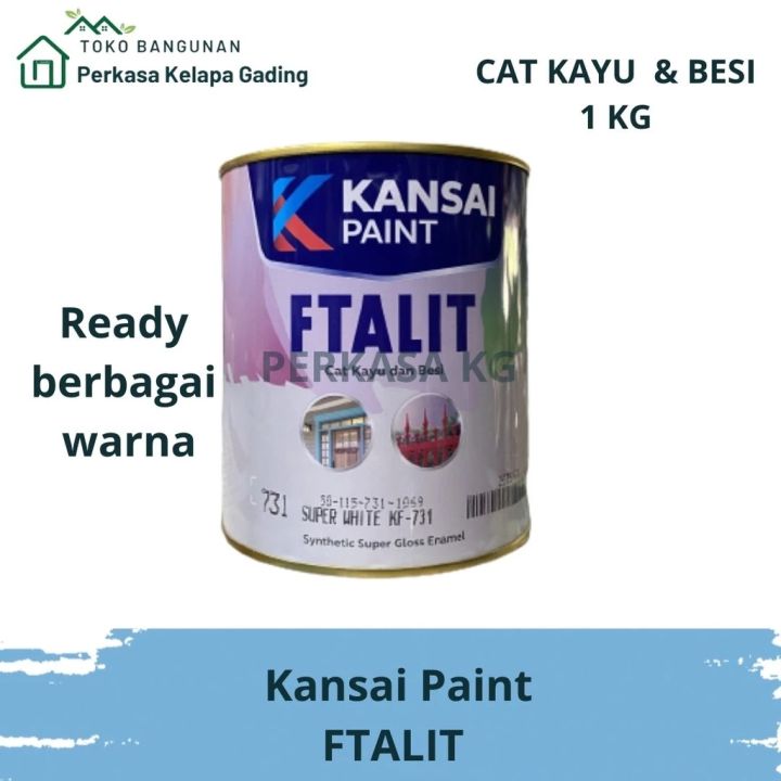 CAT FTALIT ( BANYAK VARIAN WARNA ) 1 KG - CAT MINYAK KAYU BESI | Lazada ...