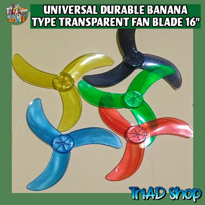 16 inches Electric Fan Durable Banana Type Transparent Fan Blade ...