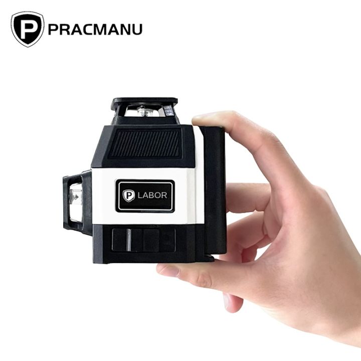 Pracmanu Mini Laser Level 12 Lines 3D level Self-Leveling 360 ...