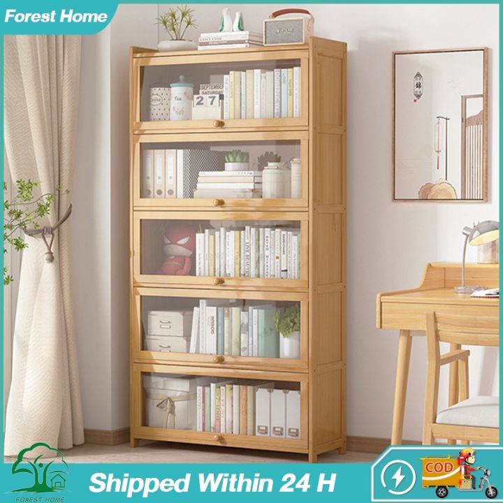 Cabinet Shelf Organizer Bookshelf Display cabinet Large Storage Books ...