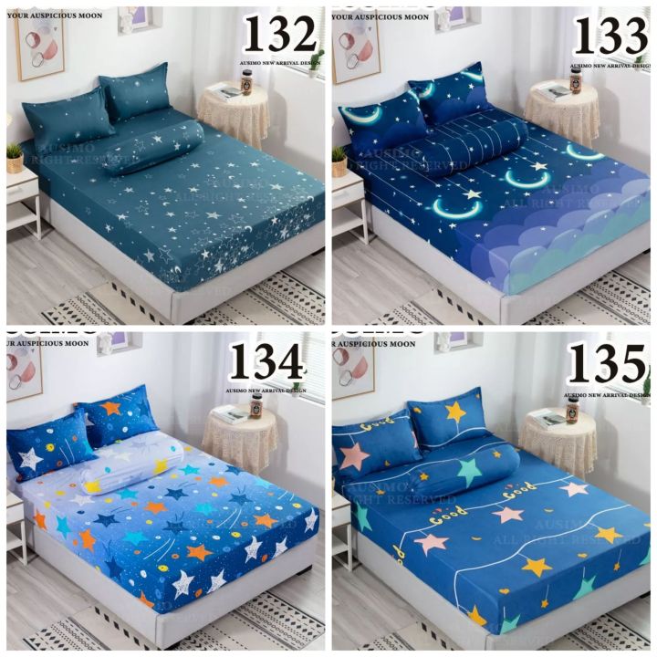 [HOT] PREMIUM COTTON 4IN1 / 2IN1 QUEEN / SINGLE SETS | Lazada