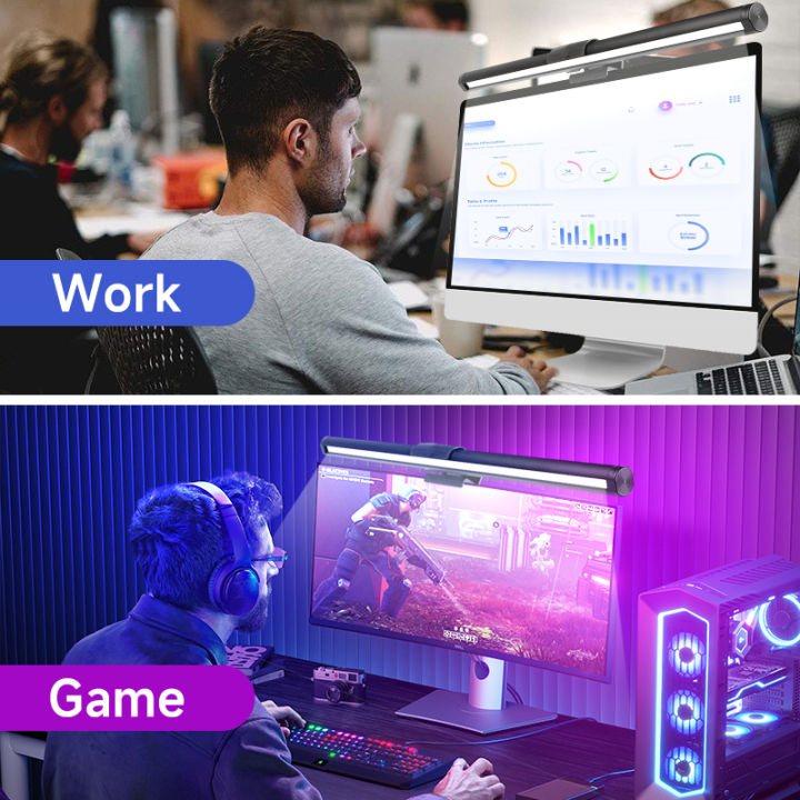 CANMEIJIA Monitor Light Bar Dimmable USB Table Lights Tube 5W 44CM Led ...