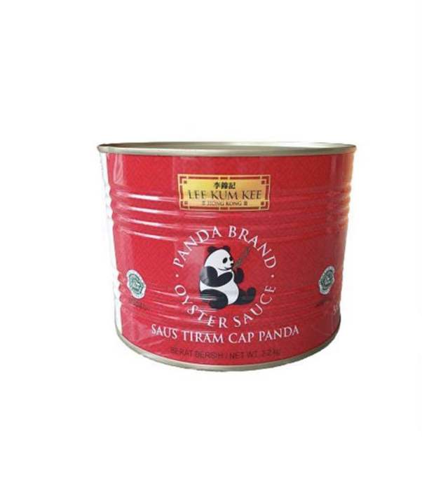 lee kum kee panda oyster sauce / saus tiram cap panda kaleng Halal 2.2 ...