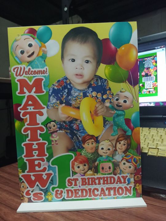 WELCOME BOARD STANDEE SINTRA BOARD a4 size | Lazada PH