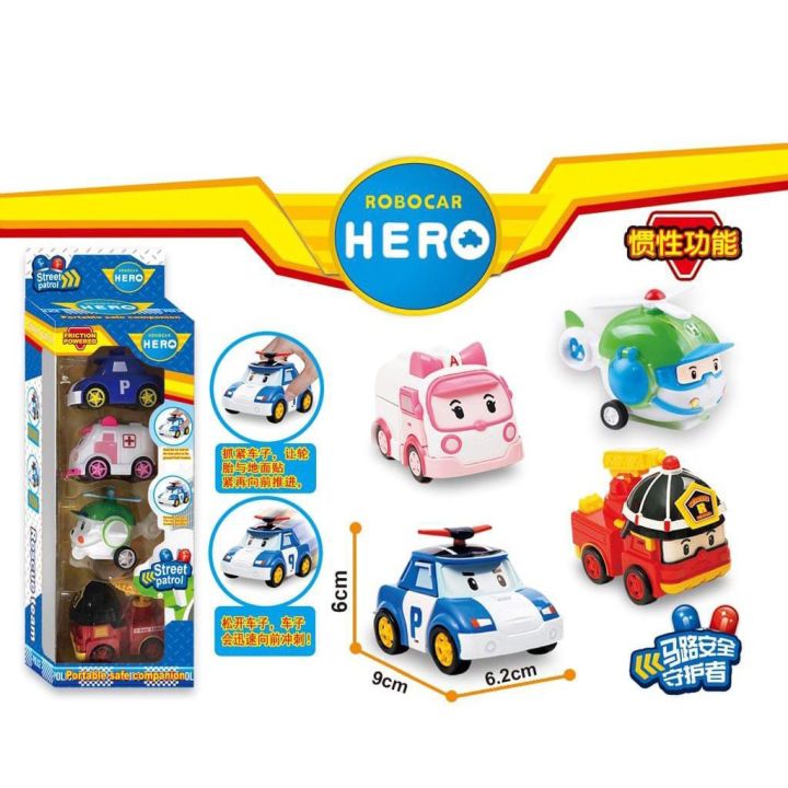 Robocar Poli Push and Pull Robot Car (4 in 1) (Ready Stock) | Lazada