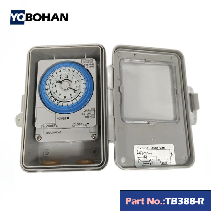 Mechanical Timer TB388 TB388R 15 Minutes 24 Hours Analog Time Switch ...