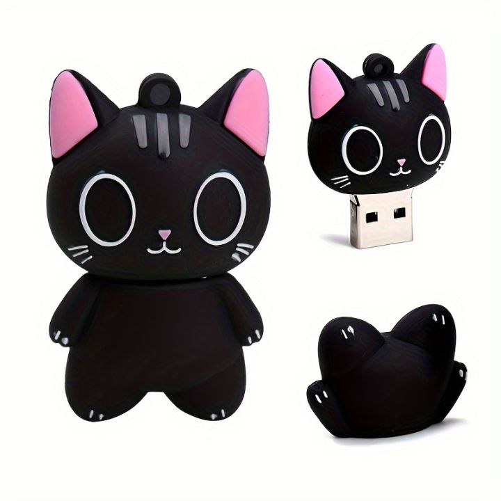 Kawaii Cat USB Flash Drive, Portable Cute USB Stick, Creative Design ...