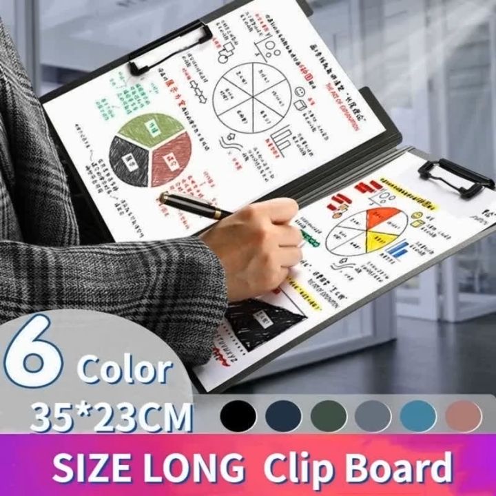 Clipboard Long Version Clipboard Folder with Cover Double Fasteners ...