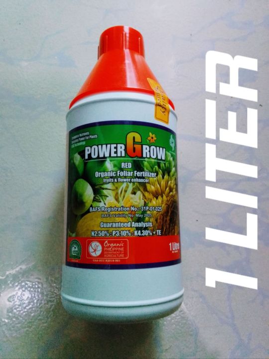 POWER GROW FRUITS & FLOWER ENHANCER RED FOLIAR FERTILIZER (1 LITER ...