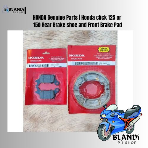 HONDA Genuine Parts | Honda click 125 or 150 Rear Brake shoe and Front ...
