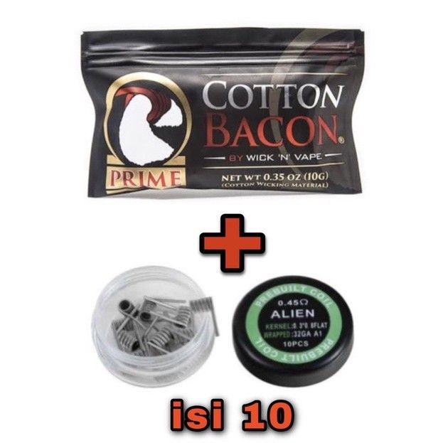 Kapas Catton 1 Bungkus + 1 Box Alien isi 10 pcs | Lazada Indonesia