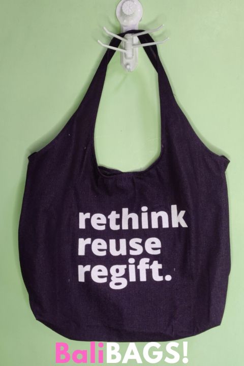 Rethink, Reuse, Recycle Hobo Bag | Lazada PH