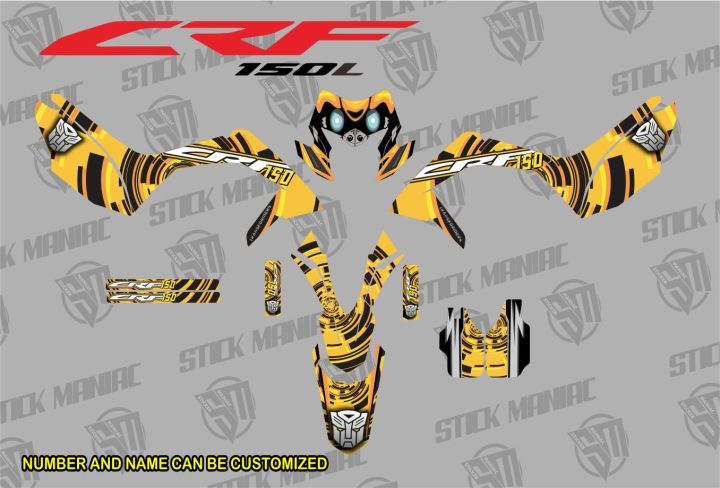 Honda crf 150L full body decals | Lazada PH
