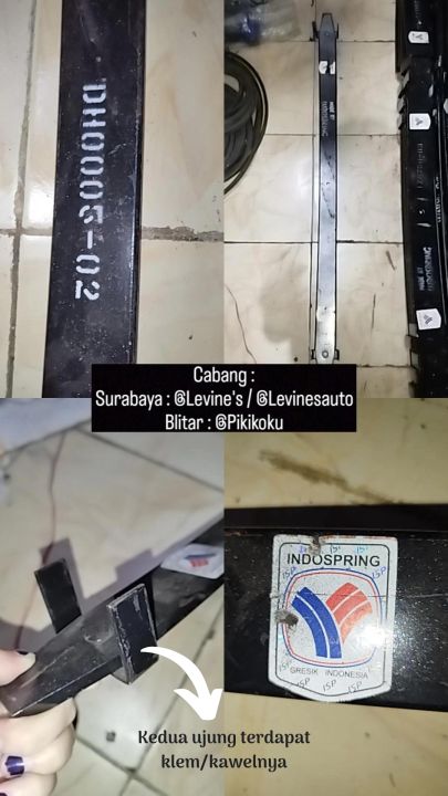 per daun taft kotak depan nomor 2 per daun DH005 no 2 merk Indospring ...