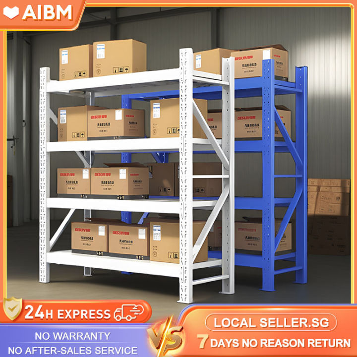 AIBM Load 500KG Adjustable Metal Rack Heavy Duty Shelves Steel Rack ...