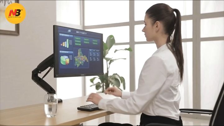 2021 New NB F80 Desktop Gas Spring 17-30" LCD LED Monitor Holder Mount ...