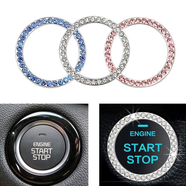 Crystal Car One-Click Engine Start Stop Switch Button Cover for Renault ...