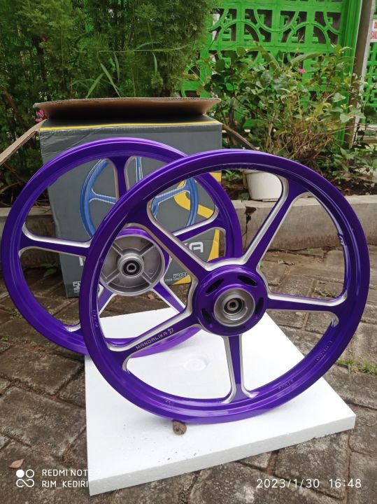 VELG POWER MANDALIKA TROMOL BESAR YAMAHA MODEL ENKEI WARNA UNGU ...