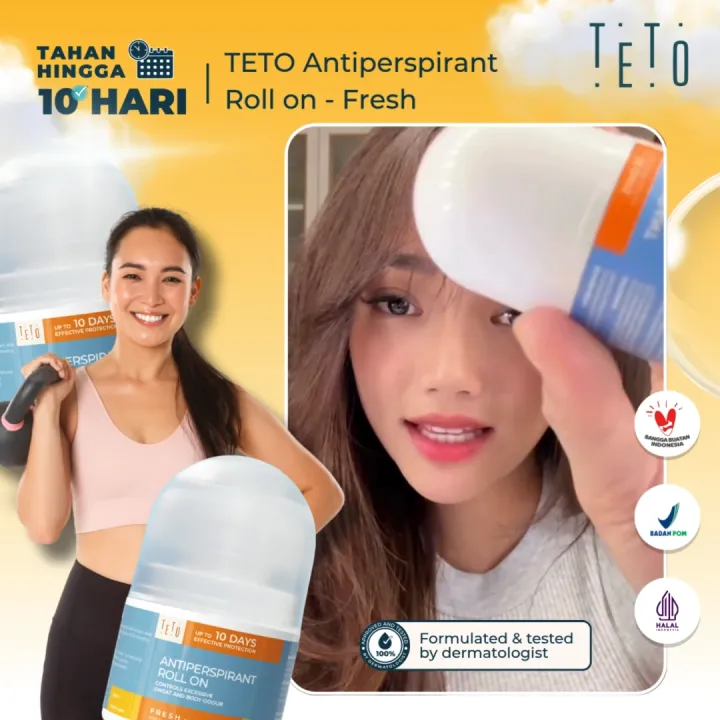 [WIB BUY 1 GET 2] TETO Antiperspirant yang mengurangi keringat hingga ...
