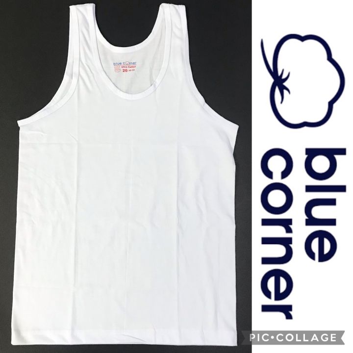 Blue Corner White Sando For Kids 100% Cotton | Lazada PH