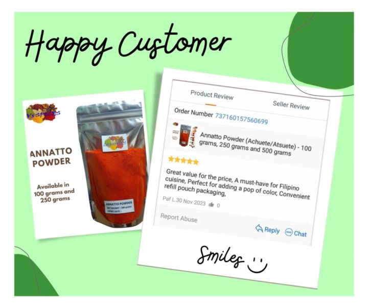 Annatto Powder (Achuete/Atsuete) - 100 grams, 250 grams and 500 grams ...