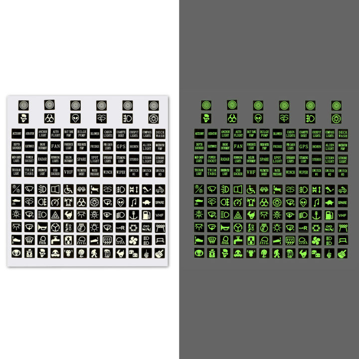 Rocker Switch Label Truck Instrument Decoration Circuit Panel Decal PVC ...