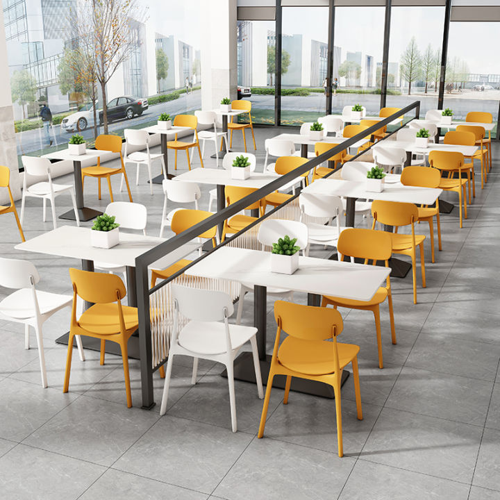 Company Staff Canteen Dining Snack Fast Food Restaurant Dining Table ...