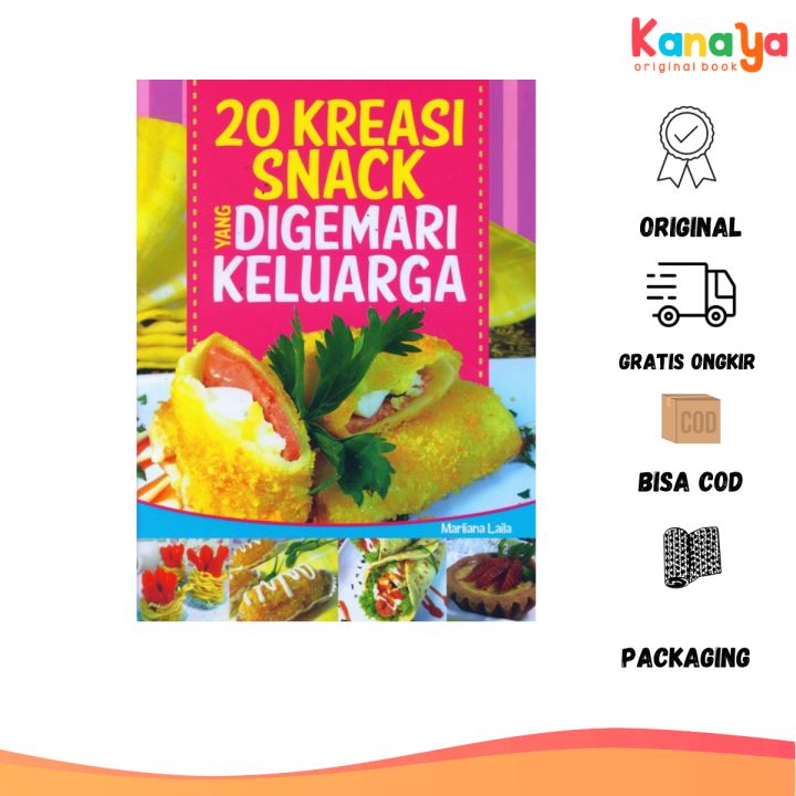 Buku resep 20 kreasi snack yang digemari keluarga | Lazada Indonesia