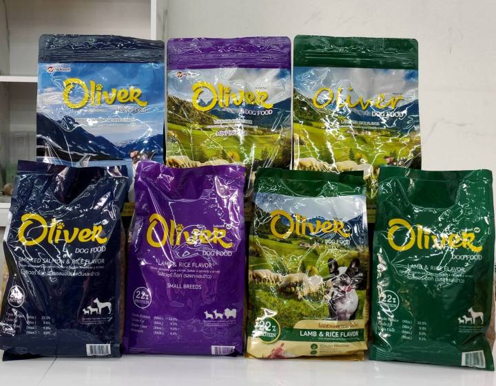 อาหารเม็ดสุนัข โอลิเวอร์ Oliver Dog Food ( ขนาด 1kg. , 1.5kg ...
