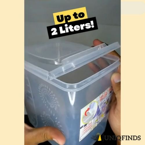 UniqFinds - Easy-open Container Large | Milk tea Container | For Powder ...