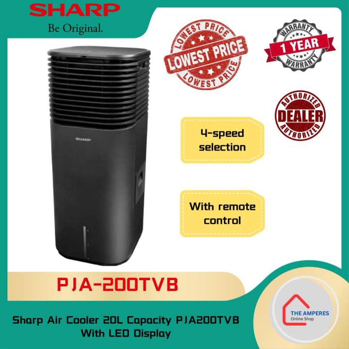 Sharp Air Cooler 20L Capacity PJA200TVB With LED Display | Lazada