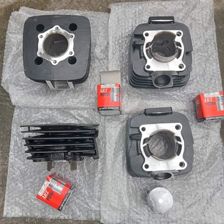 YAMAHA DT 175 ( 2A7 )- CYLINDER BLOCK W/ PISTON & PISTON RING SIZE ...