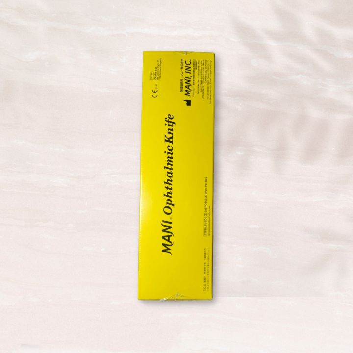 MANI Ophthalmic Knife Straight 15 degrees, 12 Pieces, Sterile, Mani 15 ...