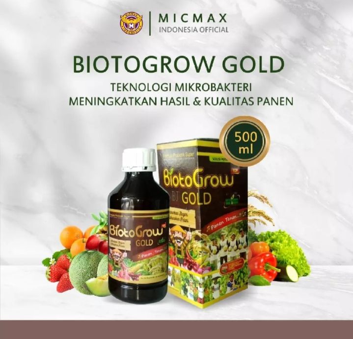 Pupuk BIOTOGROW GOLD 1LITER/Pupuk Organik Biorogrow Gold Original ...