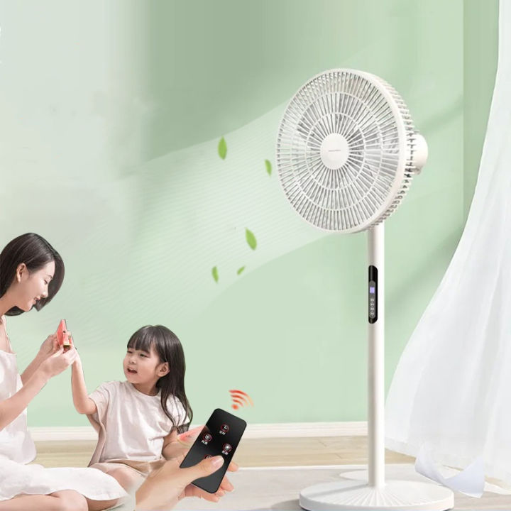 Electric Fan 16 Inch Remote Control Led Touch Screen Mute Floor Fan 5 ...