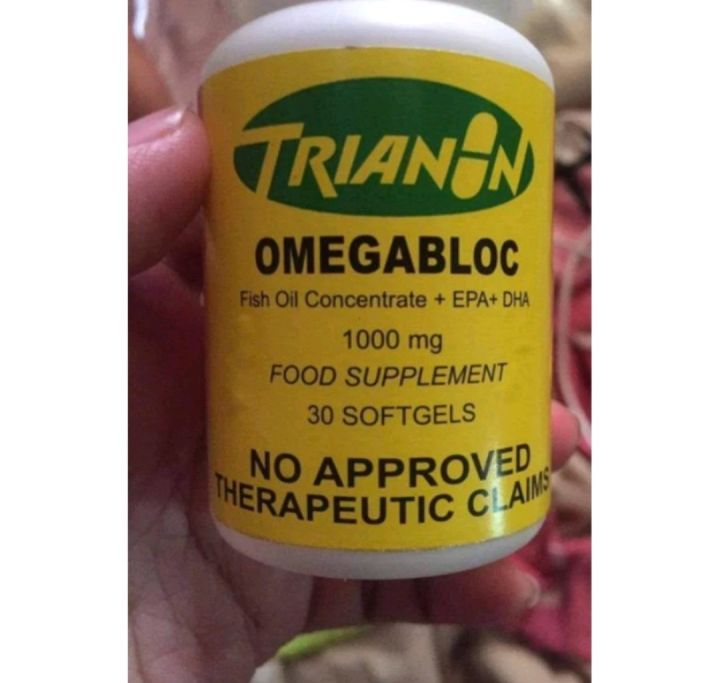 Trianon Omegabloc softgel 1000mg/30's bottle | Lazada PH