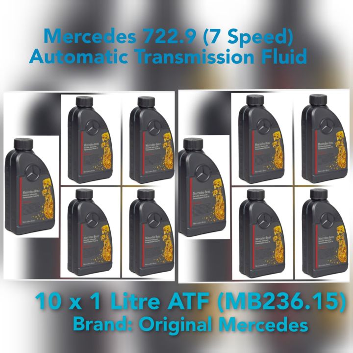 10 X 1 Litre Genuine Mercedes Automatic Transmission Fluid ATF 134 FE ...
