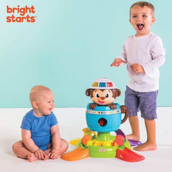 Bright Starts Hide'n Spin Monkey | Lazada.co.th