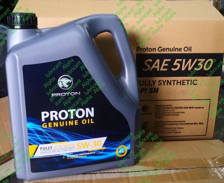 （Petronas） Proton Fully synthetic 5w30 engine oil minyak kereta toyota ...