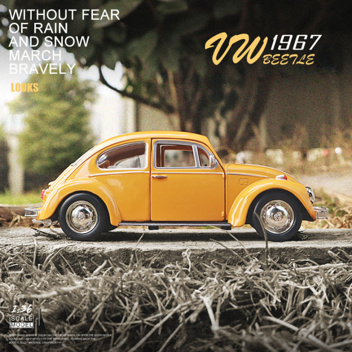 RMZ CITY 1/36 Volkswagen Vintage Beetle 1967 2012 Pull Back Scale Metal ...