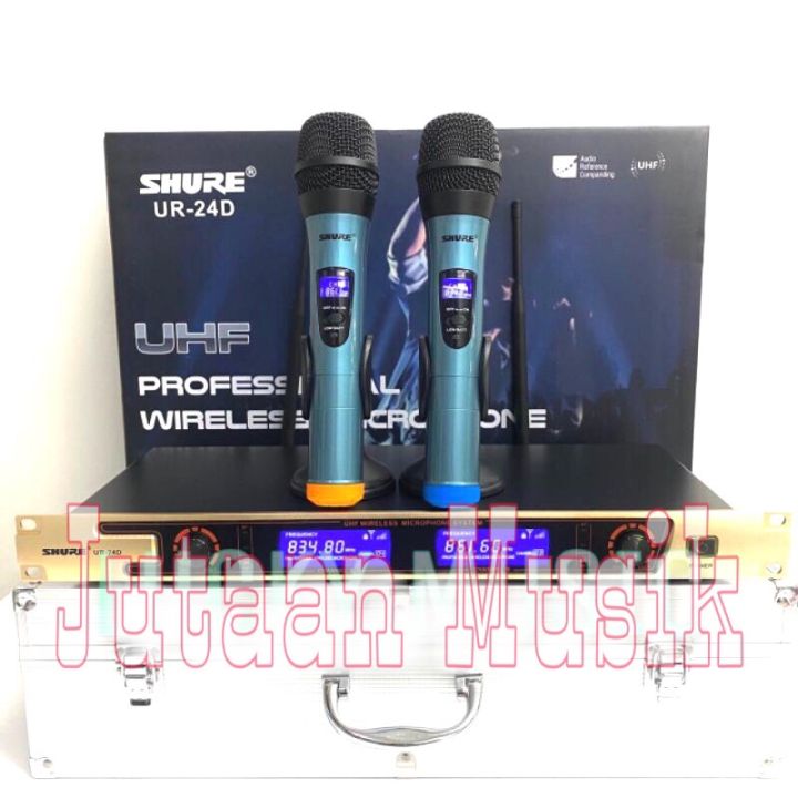 Mic Wireless Shure UR 24D Microphone Handheld Ur24D UFH Original Free ...
