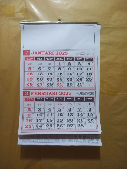kalender murah 2025 / krismon kertas daur ulang | Lazada Indonesia